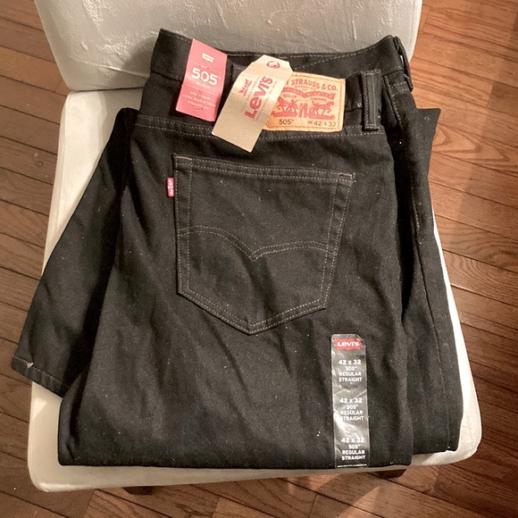 Levi's | Jeans | Nwt Mens Black Levi Straight Leg Jeans | Poshmark